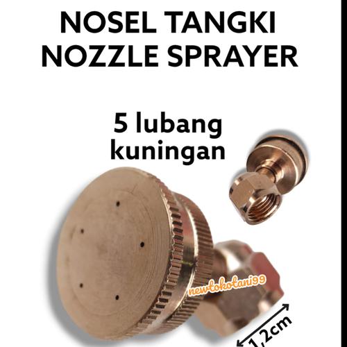 Jual nozzle nosel spuyer bengkok 5 mata kuningan bronze utk tangki ...