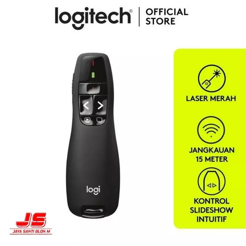 Jual Logitech Wireless Presenter R400 Red Laser Pointer Original ...