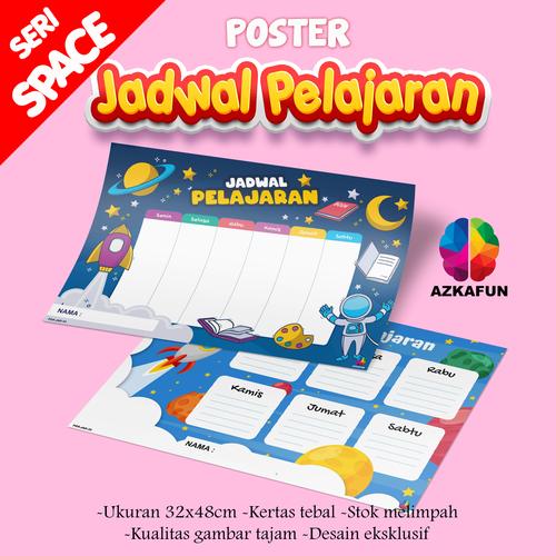 Promo Poster JADWAL PELAJARAN tema tata surya - POS-JAD-21 - Kota ...