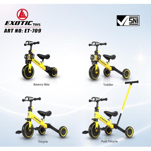 Jual Sepeda Roda Tiga Balance Bike 4 in 1 Music Exotic ET-709 ET709 ET ...