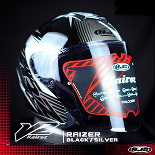 Jual HELM NJS KAIROZ V2 RAIZER HELM HALF FACE NJS KAIROZ V2 RAIZER ...