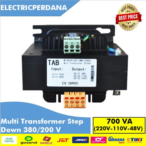 Jual Trafo Step Down 700VA 220V-110V-48V - Multi Transformer Step Down ...