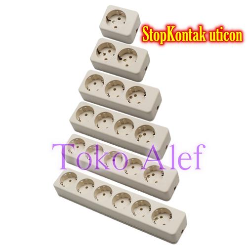 Jual Stop Kontak Uticon Isi 1 2 3 4 5 6 stopkontak listrik - 5 lubang - Kota Surabaya - Alef ...