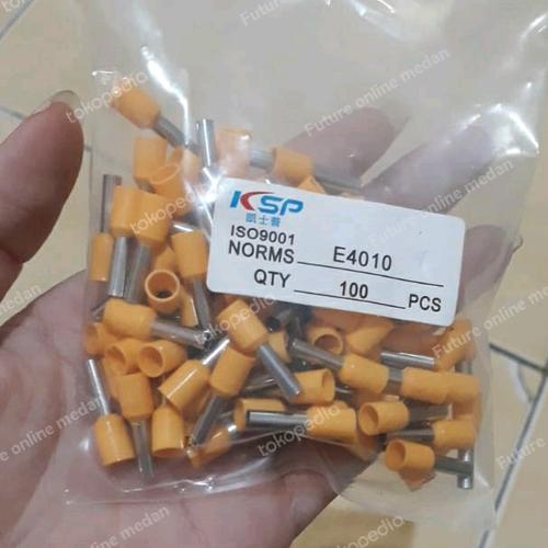 Jual Skun kabel ferrules 4mm ferules , scun model bulat type E4010 isi ...