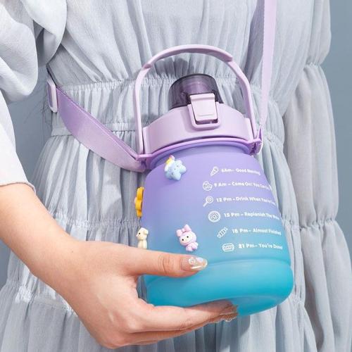 Jual Botol Minum Tali Viral GEMOY Gradasi 1300ml BPA FREE Sticker 2D 3D ...