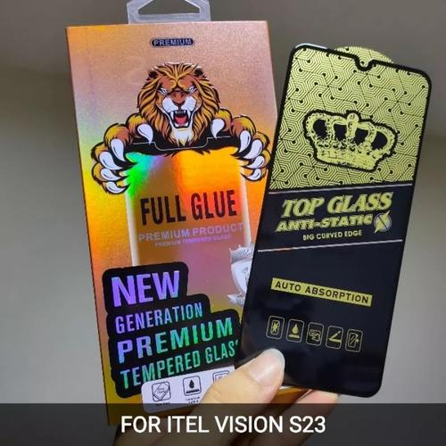 Jual itel vision S23 premium tempered glass anti clear anti static ...