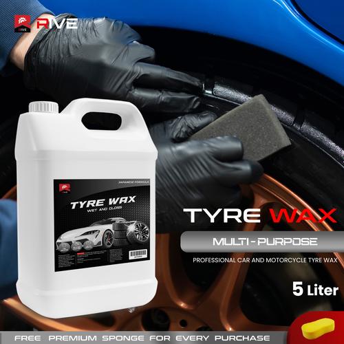 Promo Semir Ban Rive Tyre Wax Tire Gel 5 Liter 5000 ml Pengkilap Ban ...