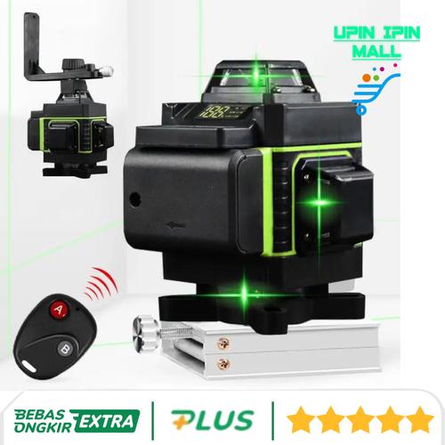 Jual Alat Ukur Dimensi Laser Self Leveling 16 Line Laser 4D with Remote ...