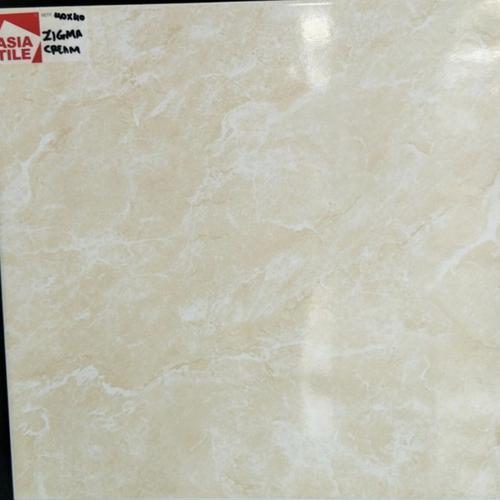 Jual Keramik Lantai Asia Tile Glossy / Kilap - Zigma Krem, 40x40 ...