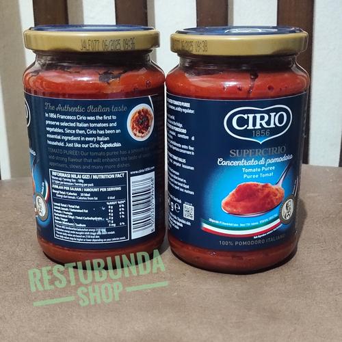 Jual CIRIO SUPERCIRIO TOMATO PUREE 350gr TOMATO PASTE SAUS TOMAT PASTA ...