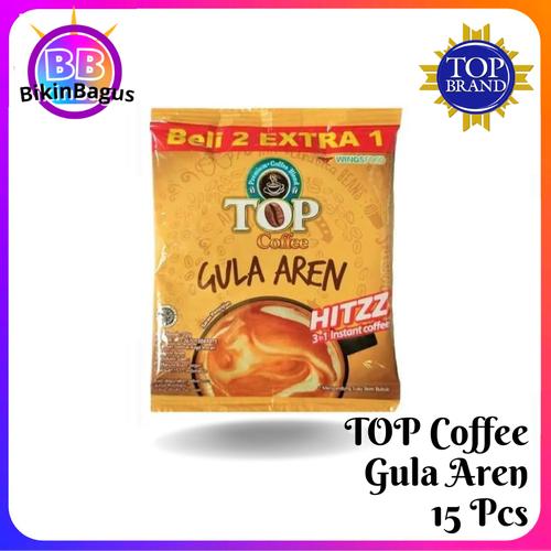 Jual Top Coffee Gula Aren Kopi Instan [22 g/ 15 Sachet/ renceng] EXP ...