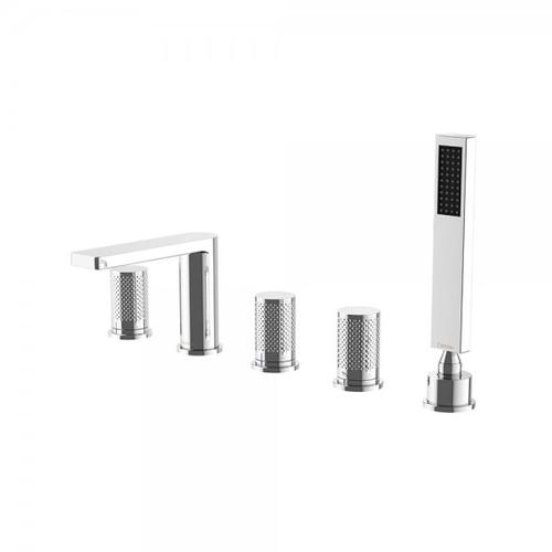 Promo CRESTIAL Linea C20550 5-Hole Bath Shower Mixer Chrome Finish ...