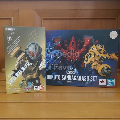 Jual Bandai SHF Kamen Rider Grease & Figuarts Zero Hokuto Sanbagarasu Build - Jakarta Barat - I ...