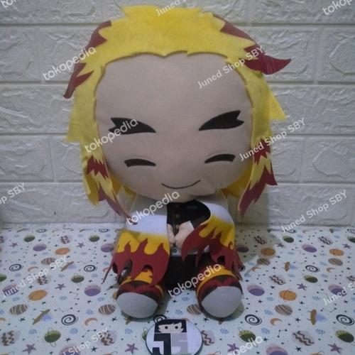 Promo BONEKA NUIGURUMI KIMETSU NO YAIBA DEMON SLAYER KYOJURO RENGOKU ...