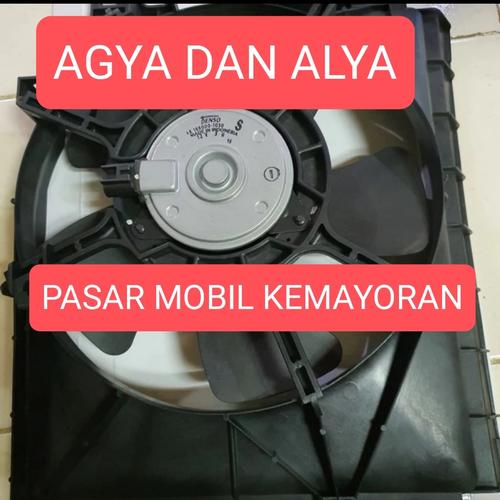 Jual MOTOR EXTRA FAN KIPAS RADIATOR SET SHOUROUD TOYOTA AGYA & ALYA ...