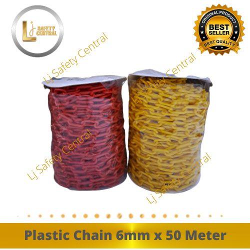 Jual RantaI Plastik 50M / Plastic Chain / Cone Chain 6mm 50 meter ...