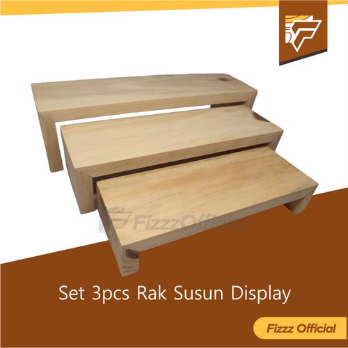 Jual Set 3pcs Rak Susun Display Aksesori Minimalis Dekorasi Meja Mini ...