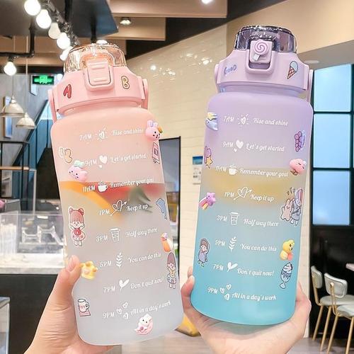 Jual Botol minum korea/ tempat air minum viral / botol kekinian gradasi ...