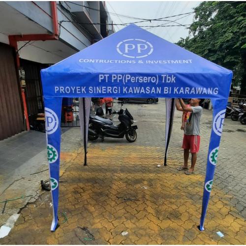 Jual Tenda Stand Jualan Tenda Kerucut Ukuran 3x3 Kerangka Double Full ...