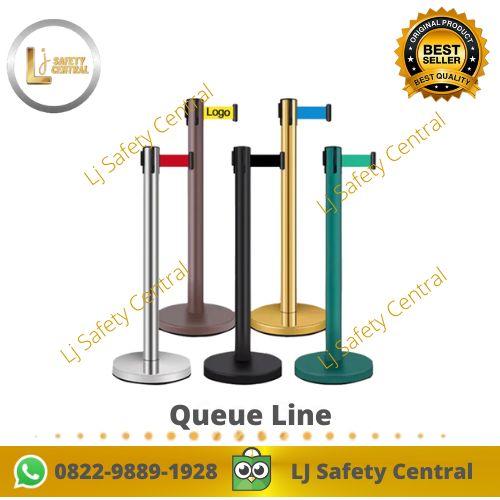 Promo Standing Barrier Tiang Antrian Pembatas Stainless Queue Line Pita ...
