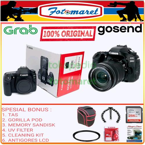 Jual CANON EOS 80D KIT 18-135MM IS STM/KAMERA CANON 80D KIT 18-135MM IS ...