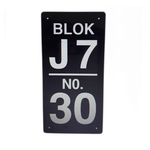Jual Nomor Rumah Acrylic Papan Nama Rumah Akrilik 30x15 cm Display ...