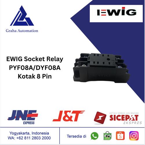 Jual EWIG Socket Relay PYF08A/DYF08A Kotak 8 Pin - Kota Yogyakarta ...