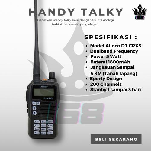 Promo Radio HT Alinco DJ-CRX5 Dual Band UHF VHF Handy Talky Alinco DJ CRX5 - Jakarta Barat ...