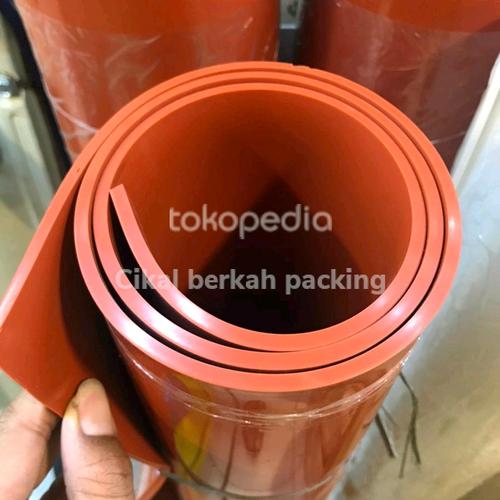 Jual Silicone Rubber Sheet Red/Karet silikone merah lembaran 5mm x 1M x 1M - Jakarta Barat ...