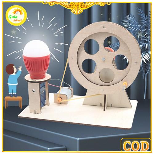 Jual Kreatif dan Edukatif: Mainan Rakitan Generator DIY Bohlam Kayu DIY ...