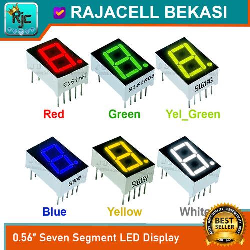 Jual 0.56" Seven Segment Display 1 Digit 7-Segment 0,56 inch LED ...