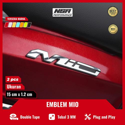 Promo EMBLEM MIO 3D AKSESORIS LOGO TIMBUL VARIASI BODY MOTOR YAMAHA ...
