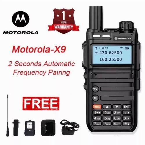 Promo HT MOTOROLA X9 WALKIE TALKIE JARAK JAUH 20 KM UHF/VHF ORIGINAL ...