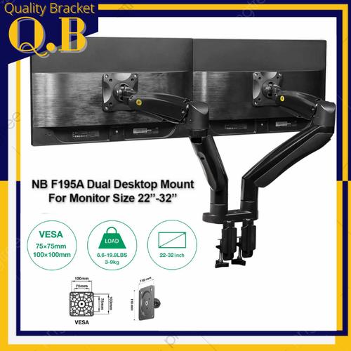 Jual NB North Bayou F195A 22" - 32 " Full Motion Dual LCD LED Monitor ...