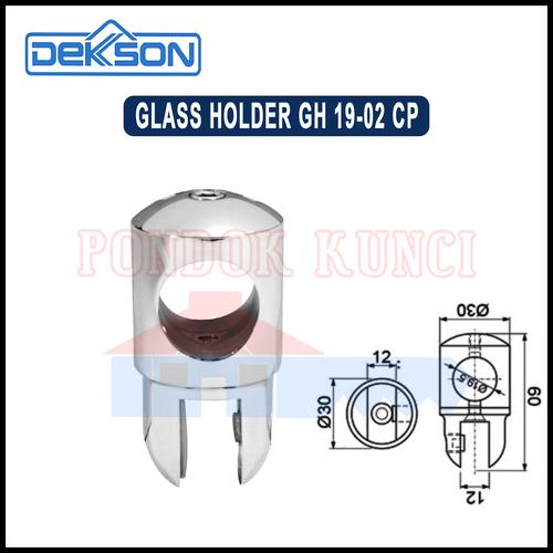 Jual Glass Clamp Kaca Dekkson GH 19-02 CP Penghubung Pipa Ke Kaca ...