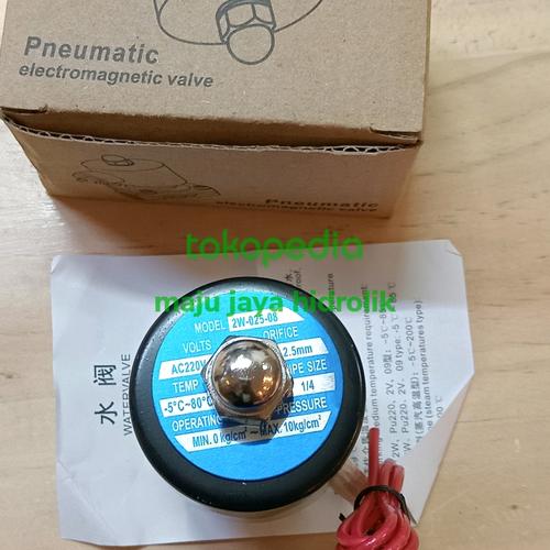 Jual SOLENOID VALVE KUNINGAN 2 WAY TYPE 2W-025-08 VOLT AC220 DRAY 1/4 ...