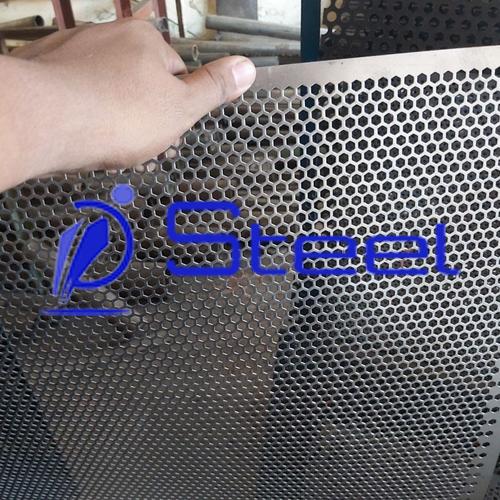 Jual Plat Lubang Hexagonal Besi 1.0mm x 1.2M x 2.4M | Hex Sheet 1,0mm ...