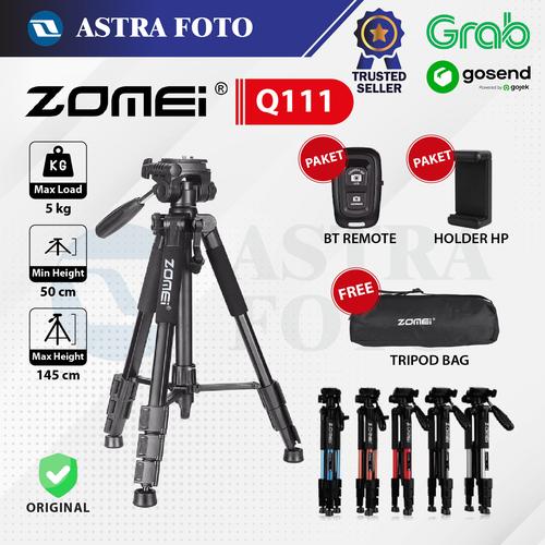 Jual ZOMEI Q111 PROFESIONAL VIDEO TRIPOD KAMERA & HANDPHONE - Q 111 ...