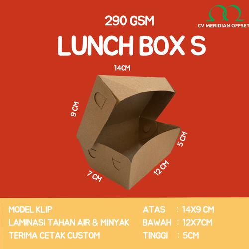 Jual Dus Lunch Box Kemasan Makanan Laminasi/ Kotak Dus Makanan Ukuran S ...