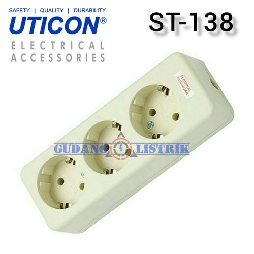 Jual Stop Kontak Terminal Arde UTICON 3 Lubang ST-138 - Kota Pontianak ...