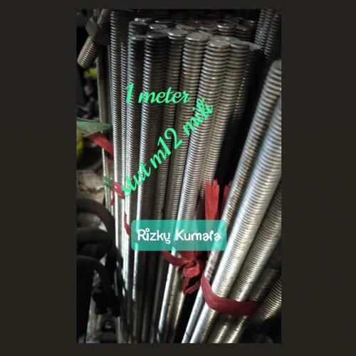Jual As Full Drat Baut Stainless Long Thread Bolt Stut Bolt M12 X 1 ...
