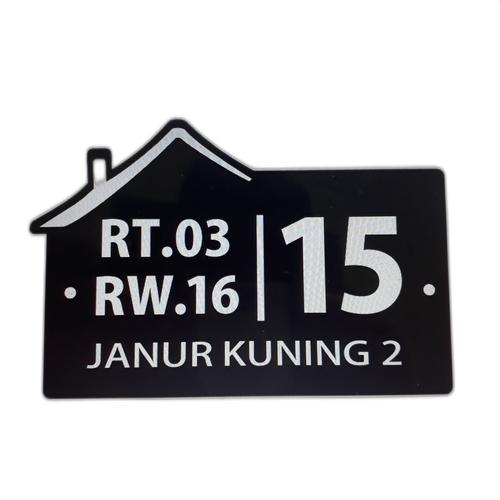 Jual Nomor Rumah Acrylic Papan Rumah Akrilik Alamat Rumah 30x20 cm ...
