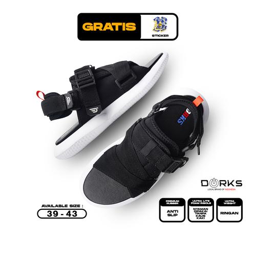 Promo DORKS - Everest Black White | Sandal Pria Wanita | Sandal Gunung ...