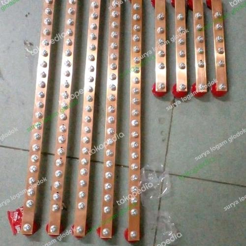 Jual busbar tembaga 3mm x 20mm x 480mm 20 baut m6 - busbar custom nol ...