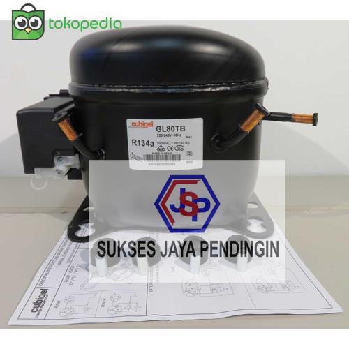 Jual Compressor Cubigel GL80TB R134a / Kompresor Cubigel GL80TB ...