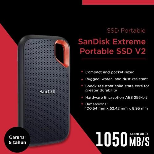 Jual SSD Portable/External Sandisk Extreme E61 V2 1TB 2TB Usb 3.2 1050MB/s - 1TB - Kota Makassar ...