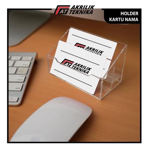 Promo TEMPAT KARTU NAMA AKRILIK / STAND KARTU NAMA / NAME CARD HOLDER ...