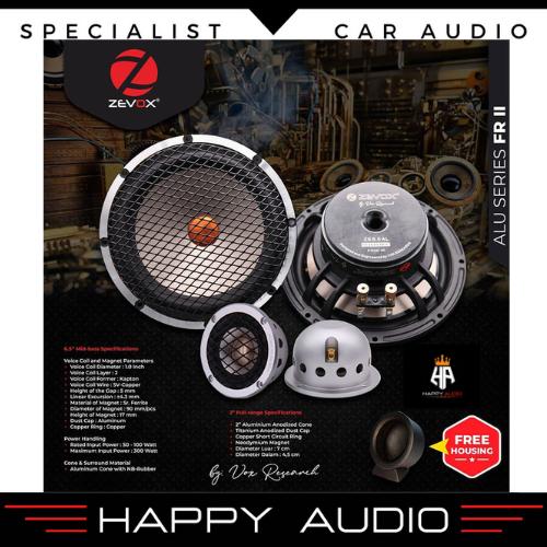 Jual Speaker Split 2-Way ZEVOX ALU SERIES FR II Mid Bass 6.5"+Full ...
