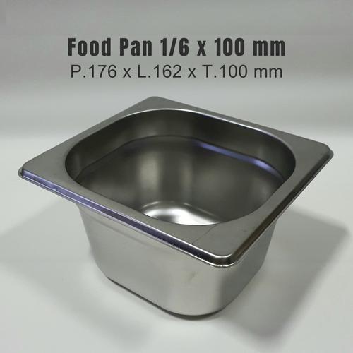 Jual GN Food Pan 1/6 x 100 mm Stainless Steel I Wadah Makanan - Food ...