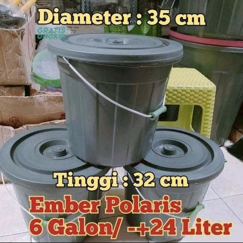 Jual Ember 6 galon Tutup / Ember 25 liter Tutup dan Gagang - Kab ...